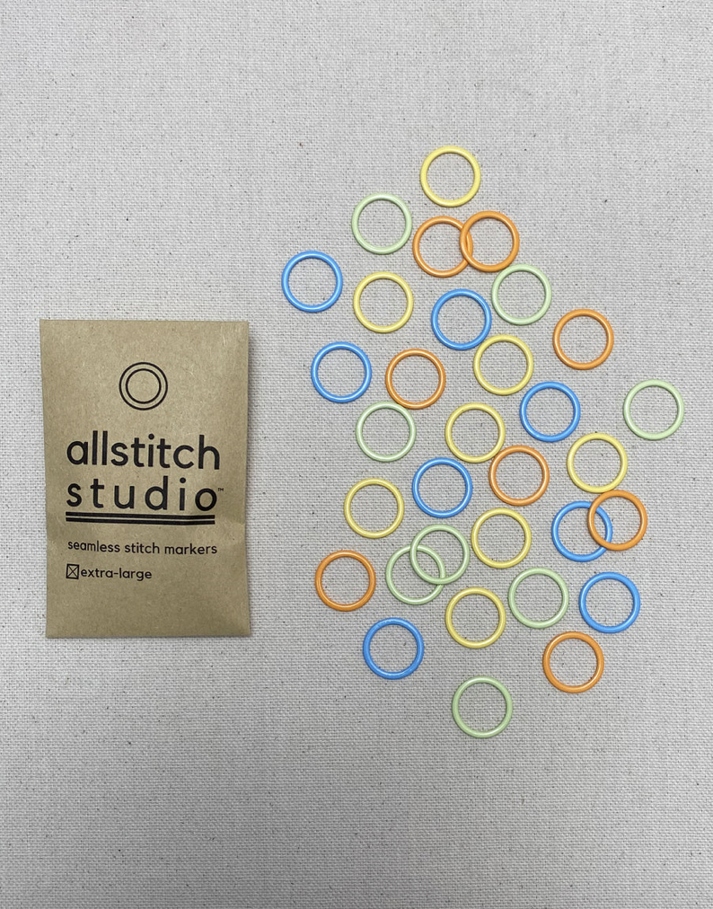 Allstitch Studio Extra Large Round Stitch Markers | The Knotty Sheep